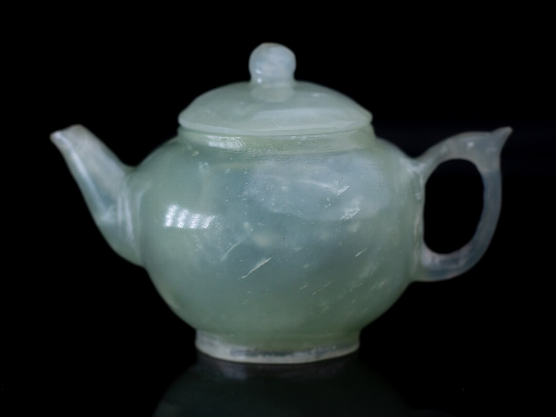 Vintage Fine Hand-carved Jade Teapot (3) | China Exquisite Handmade ...