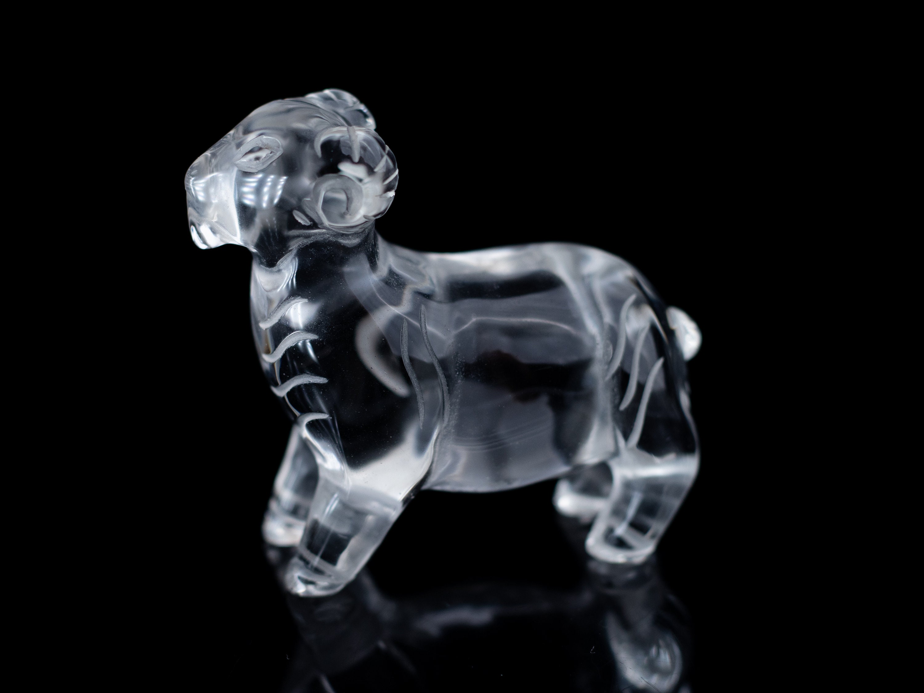 CRYSTAL GOAT 12 Chinese Zodiac Charm Vintage High Quality | Etsy