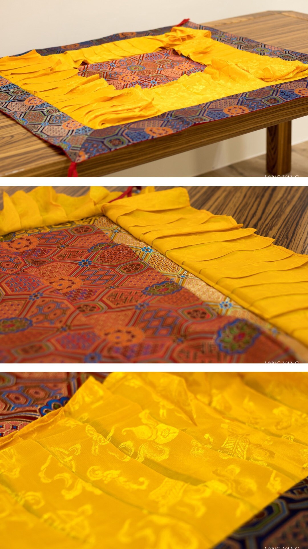 6 in 1 High Quality Tibetan Altar Cloth RED Buddhist Decor | Etsy