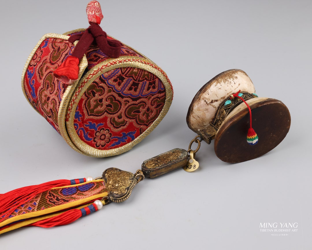 Kapala Damaru (KD#8) - Tibetan Buddhist Ritual Instrument - Hand Drum ...