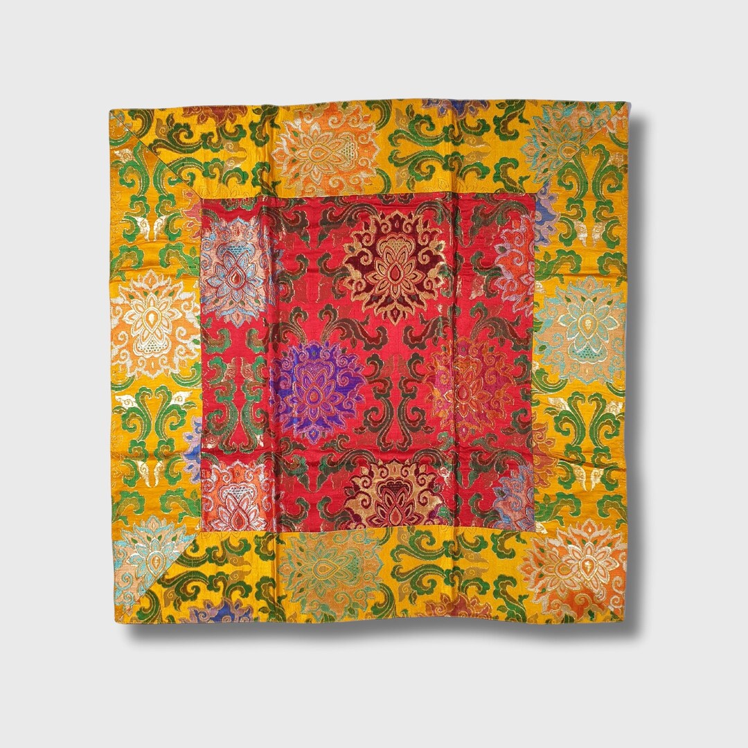 SALE, 148 Tibetan Buddhist Shrine Cloth, Floral, Lotus Tablecloth ...