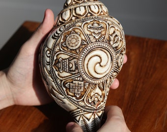 Tibetan Conch Shell | Etsy