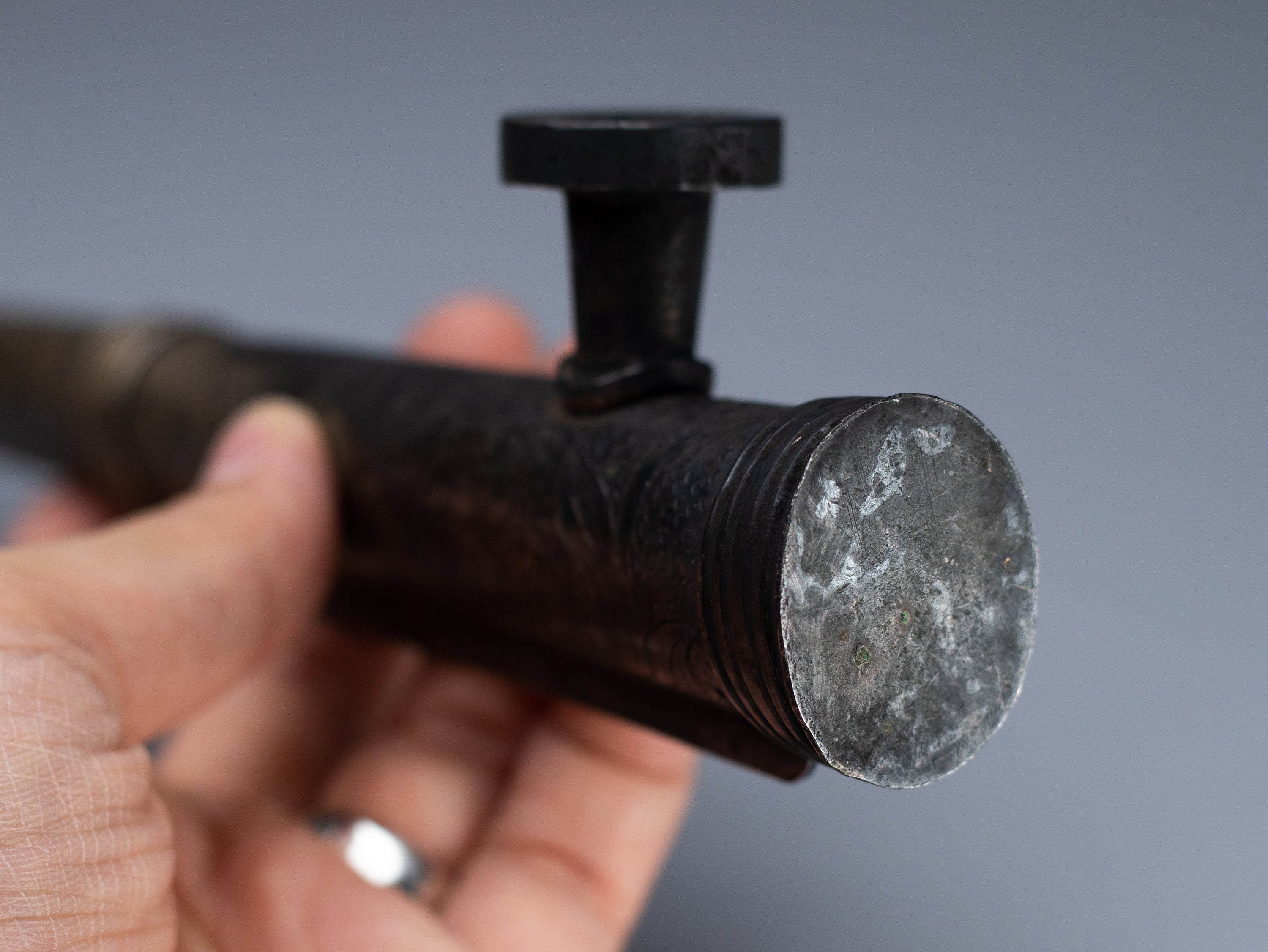 SC71 Vintage Long Silver Smoking Pipe With Beautiful | Etsy