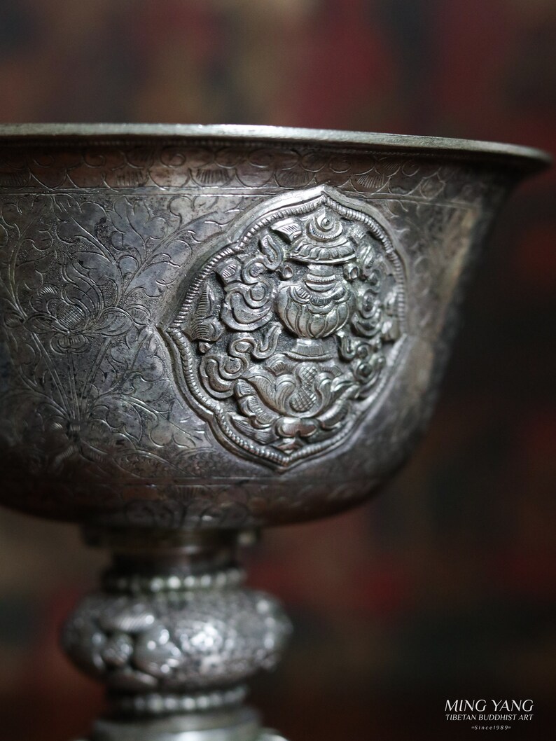 Butter Lamp 3 Tibetan Buddhist Ritual Offering silver - Etsy