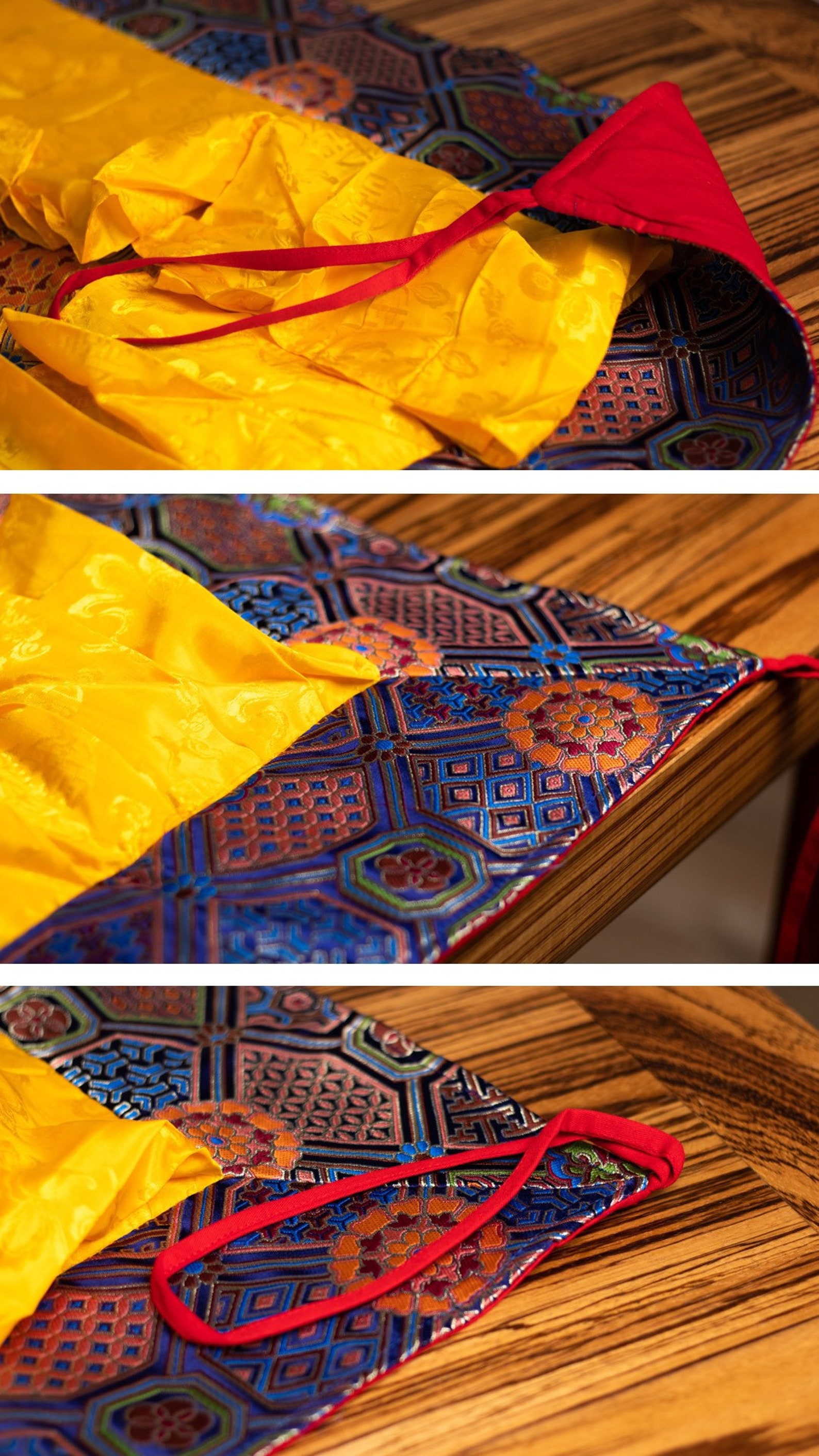 6 in 1 High Quality Tibetan Altar Cloth YELLOW Buddhist - Etsy