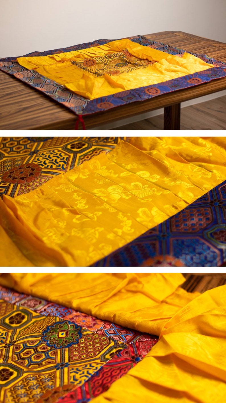 6 in 1 High Quality Tibetan Altar Cloth YELLOW Buddhist - Etsy