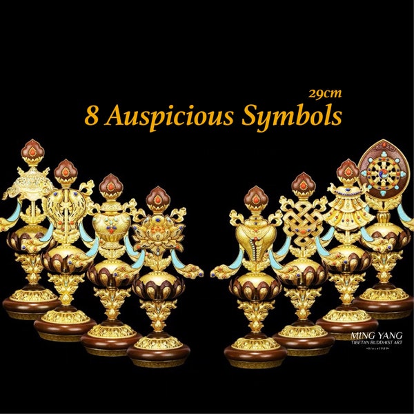 8 Auspicious Symbols - Etsy