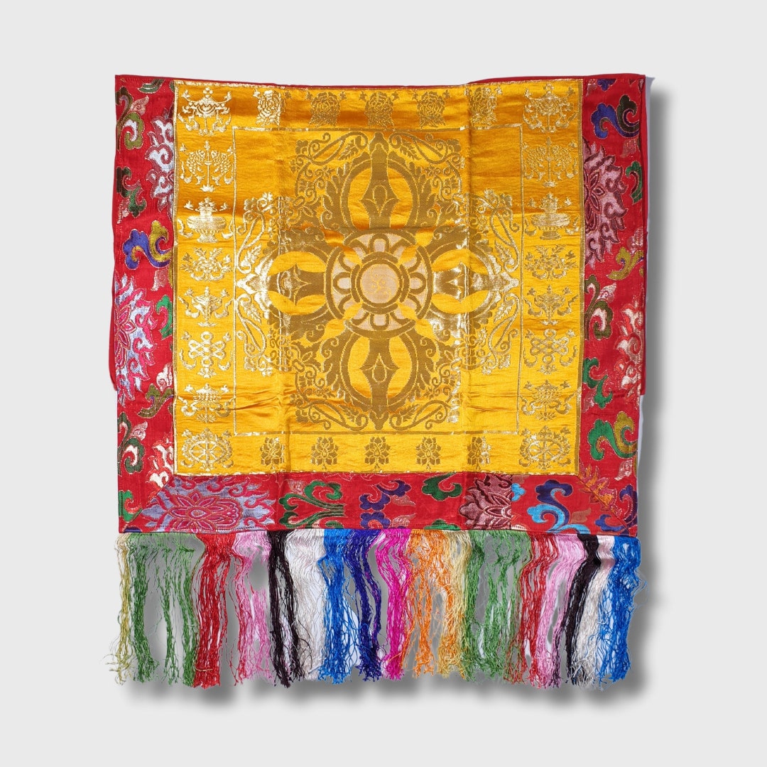 SALE, #146 - Tibetan Buddhist Shrine Cloth, Double Vajra Cloth ...