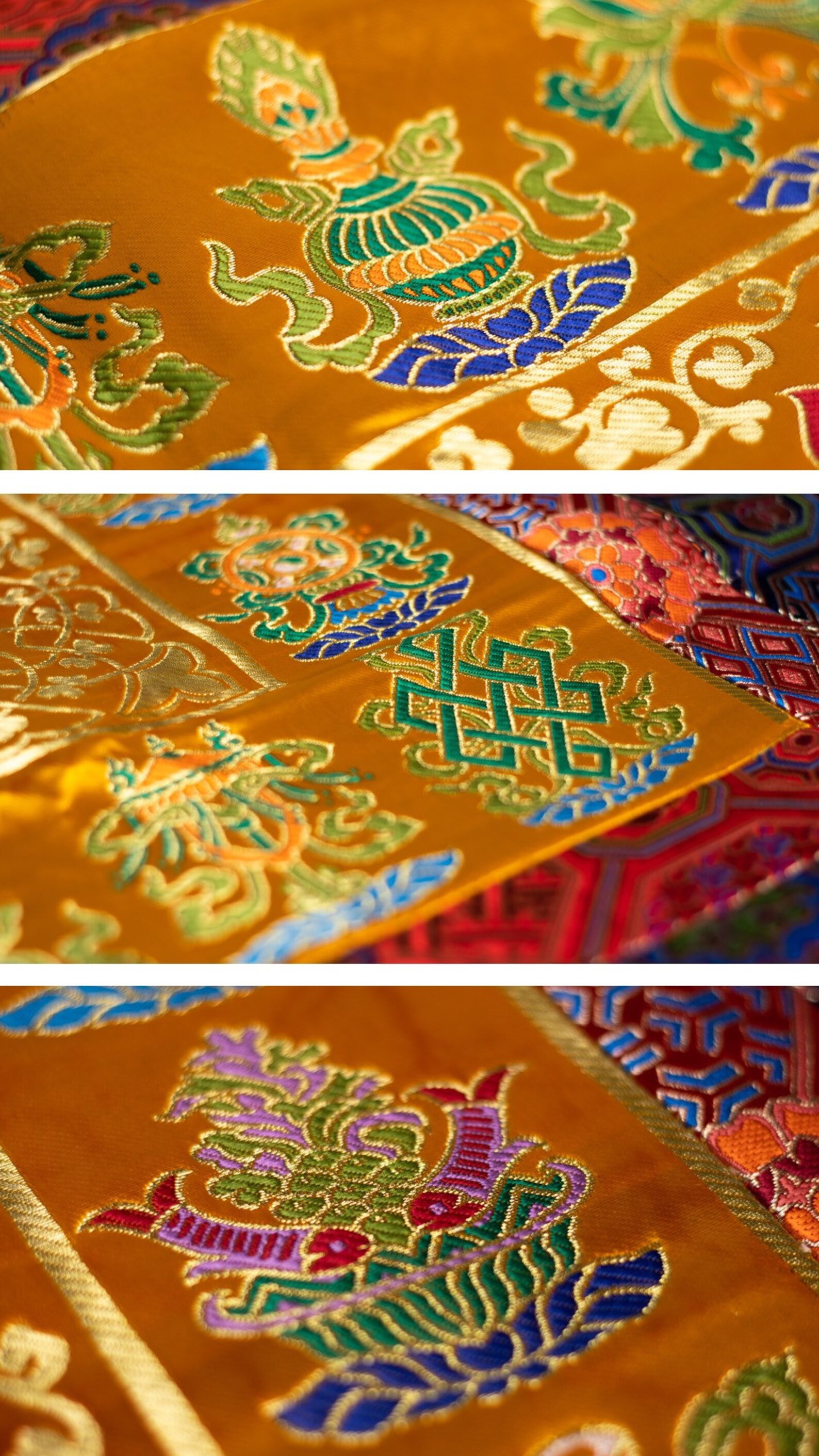 6 in 1 High Quality Tibetan Altar Cloth YELLOW Buddhist - Etsy