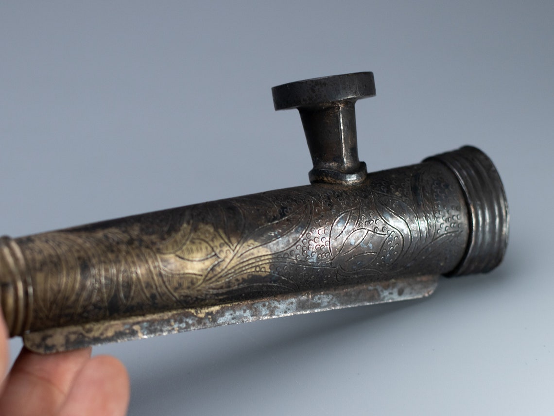 SC71 Vintage Long Silver Smoking Pipe With Beautiful - Etsy UK