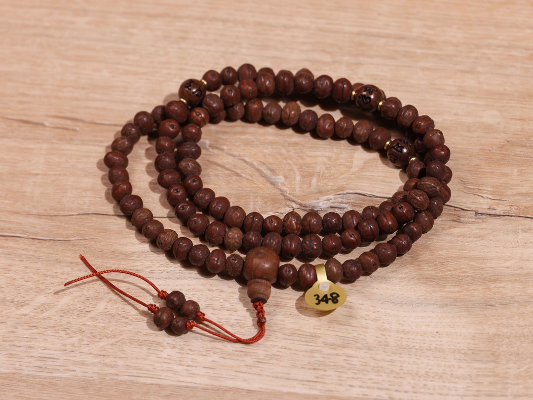 M348 6x10mm Lotus Bodhi 108 Prayer Beads With Conch Shell - Etsy