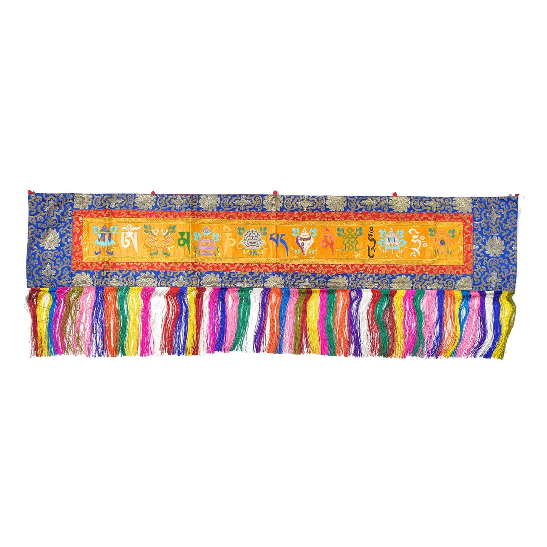 HR#2- Tibetan Mantra Banner 60x180cm | Buddhist Decor | Shrine Brocade ...