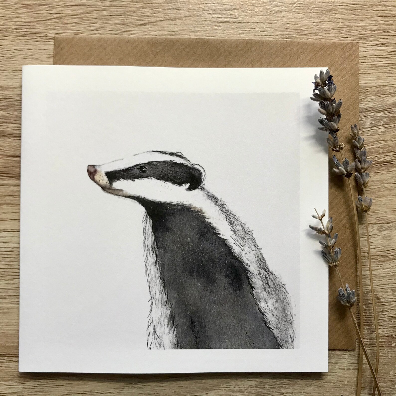 Badger Card - Etsy UK