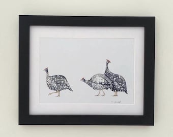 Printable Haitian Fowl Art Print, Caribbean Wall Art for Instant ...