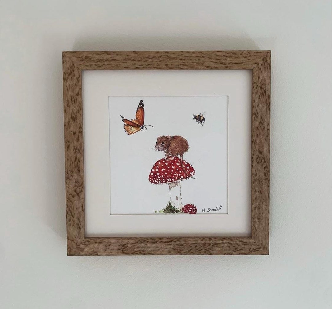 Mouse and Toadstool - Etsy
