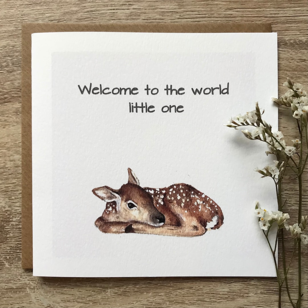 Fawn Card - Etsy