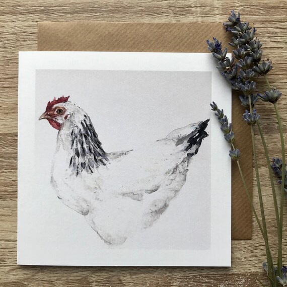 Chicken Card | Etsy