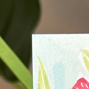 Original Watercolor Plant in Vase Bookmark | Watercolor Art ...