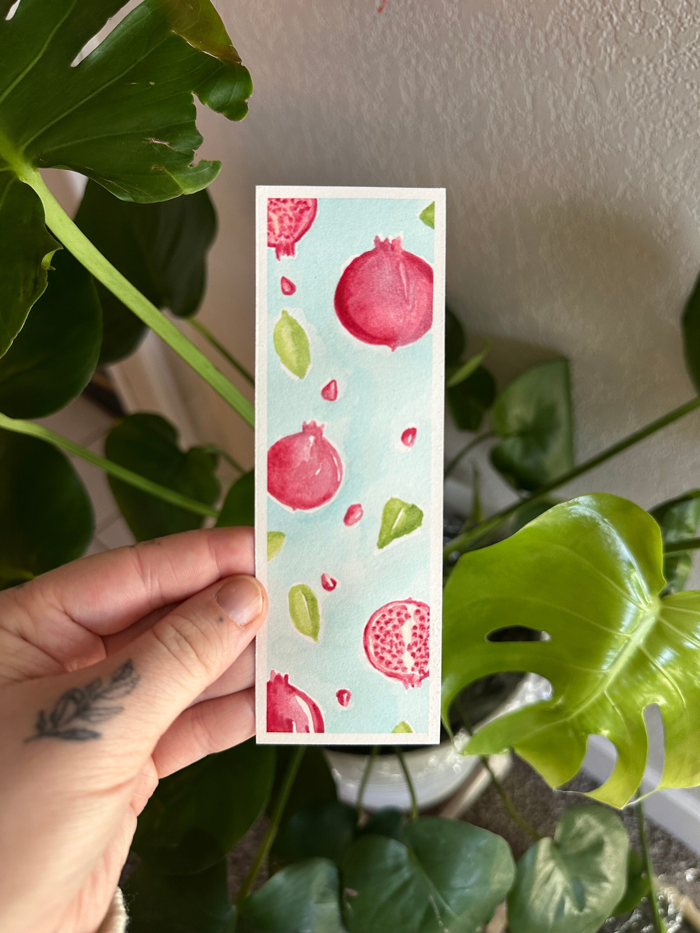 Original Watercolor Fruit Bookmark | Art | Watercolor Lemon ...