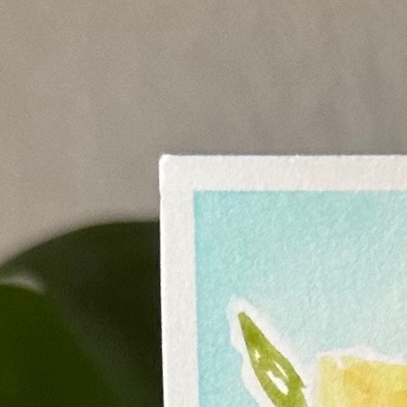 Original Watercolor Fruit Bookmark | Art | Watercolor Lemon ...