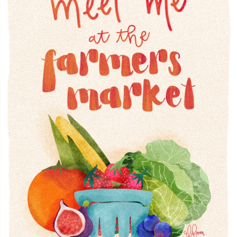 Farmers Market Print - Etsy
