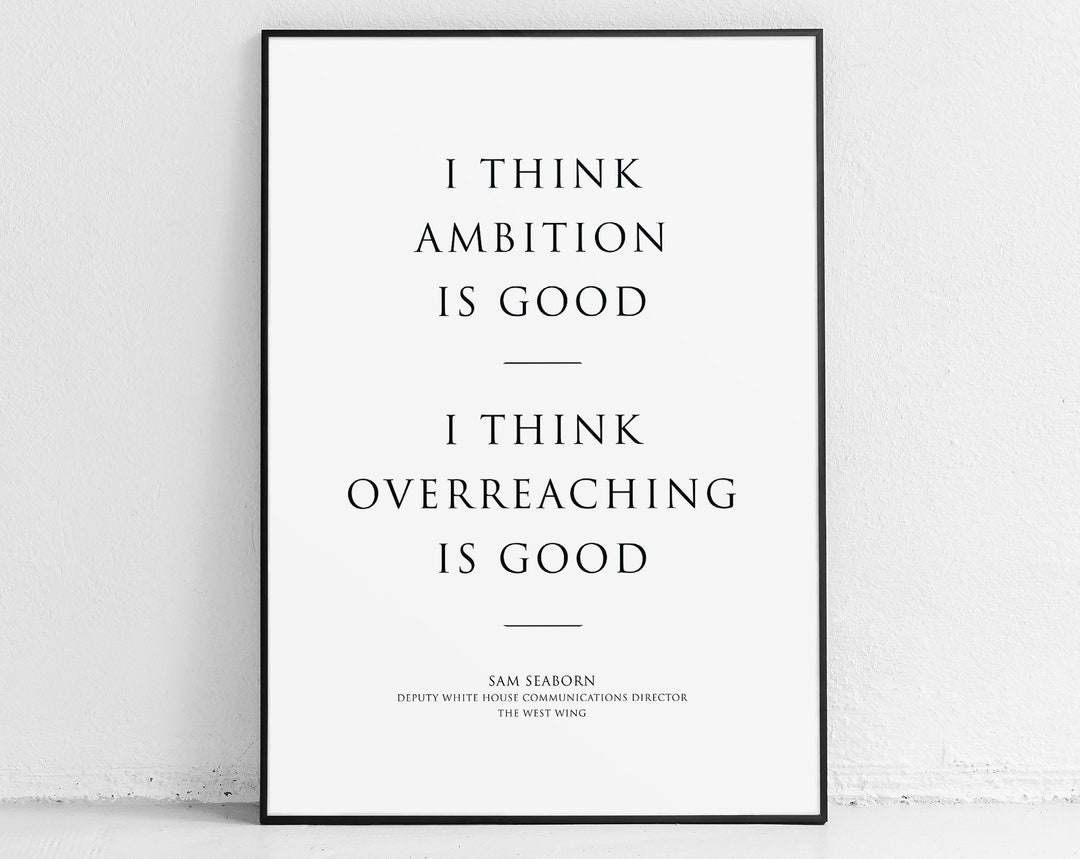 The West Wing Poster - Sam Seaborn, Poster, Quotes, Print, West Wing ...