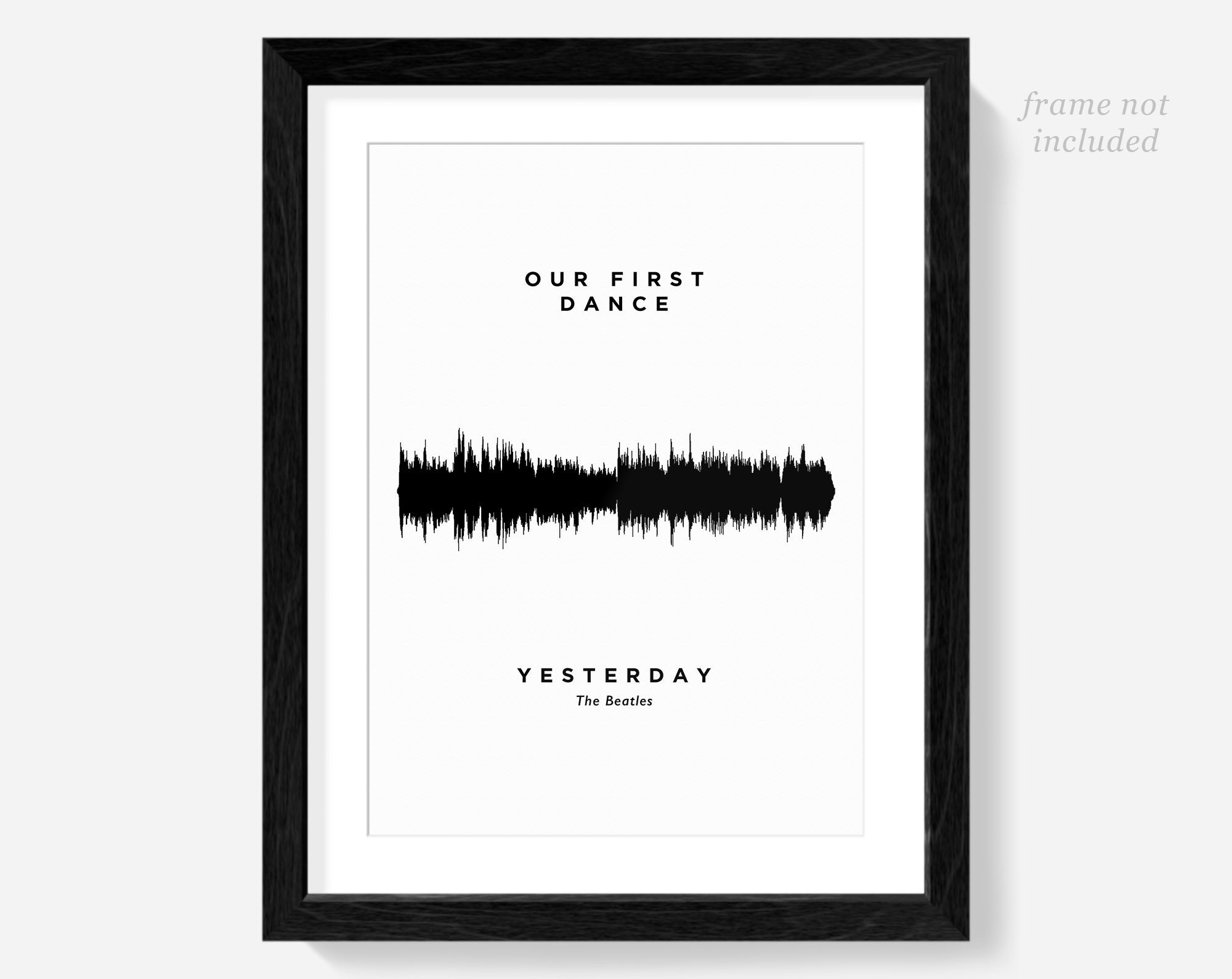 Sound Wave Print: Our Song, Soundwave, Art, Wedding Gift, First Dance ...