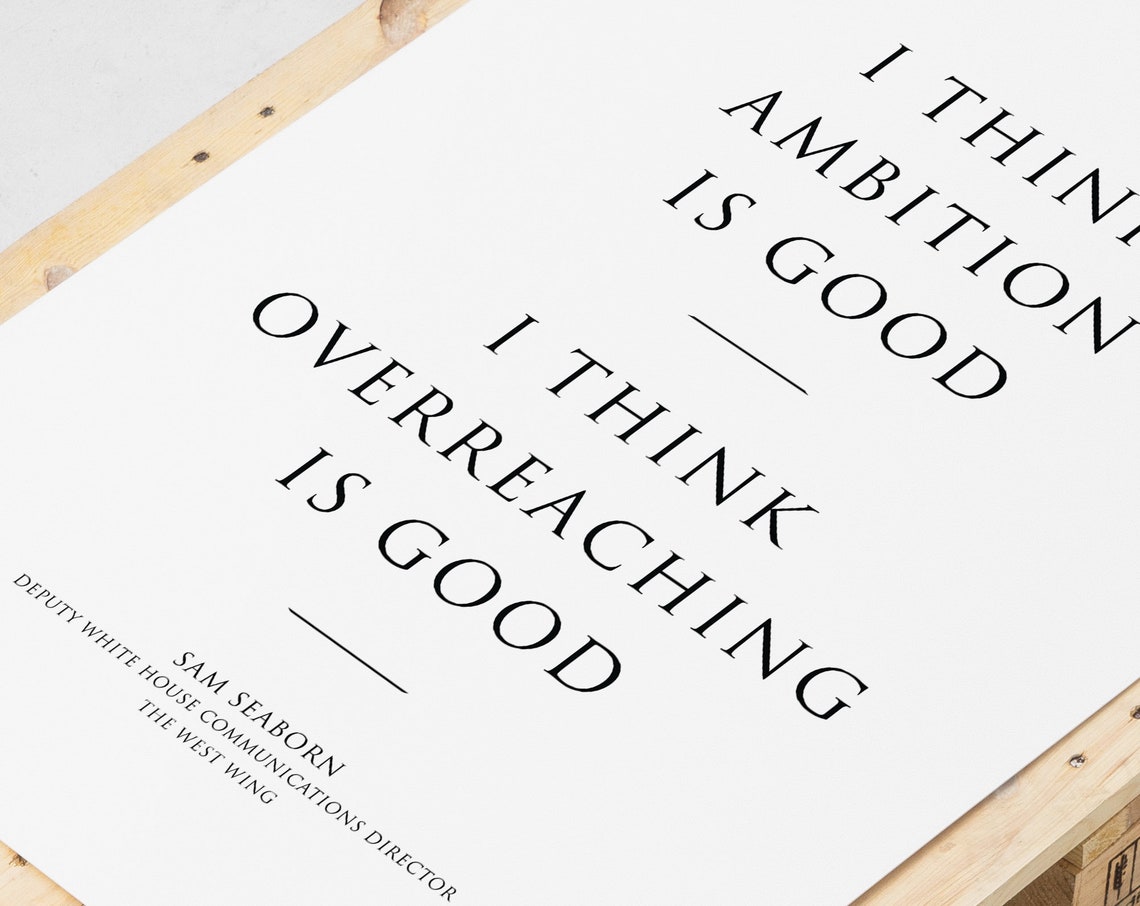 The West Wing Poster - Sam Seaborn, Poster, Quotes, Print, West Wing ...