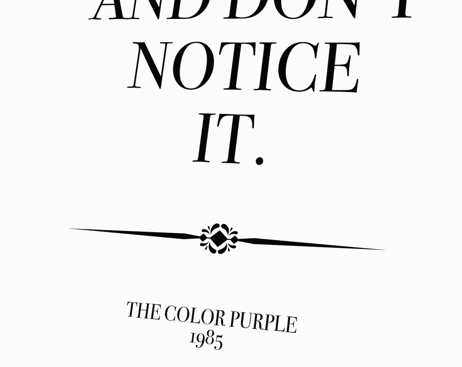 The Color Purple Quote Print the Colour Purple Alice Walker - Etsy