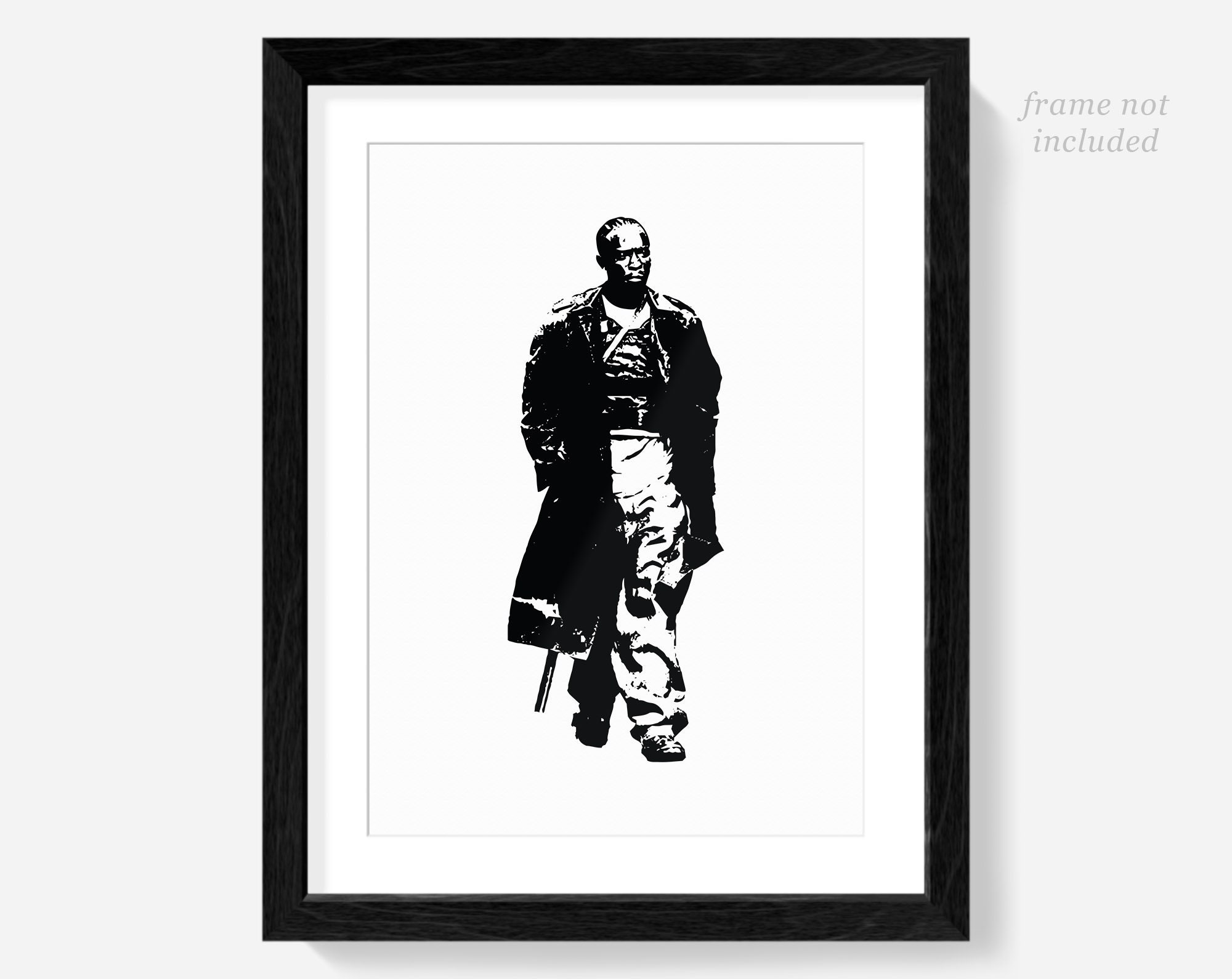 The Wire Poster, Omar Little, TV Show Print, Art, Man Cave Decor Prints ...