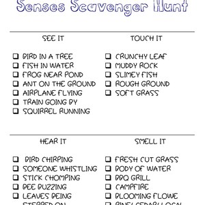 Outdoor Scavenger Hunt - Etsy