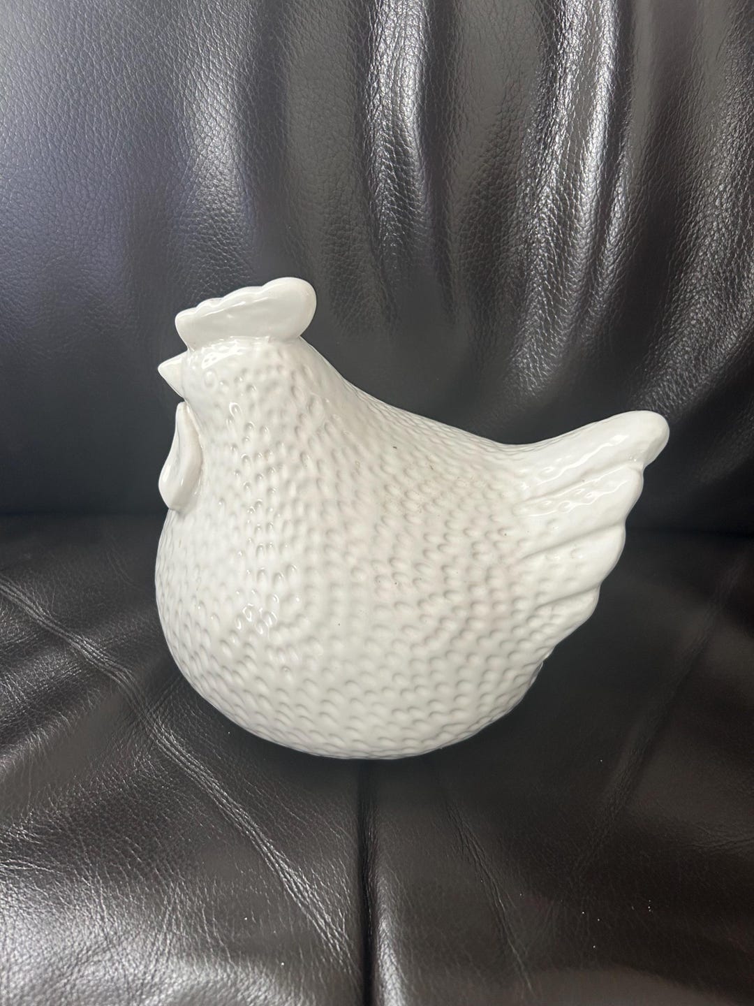 Beautiful Decorative Ceramic Chicken 8 in Wide X 7 1/2 in Tall - Etsy