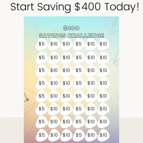 Money Saving Challenge Printable Save 800 Savings Challenge - Etsy Canada
