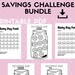 BUNDLE Savings Challenges | Money Budget Printable | Worksheet ...