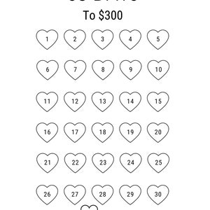 30 Day Money Saving Challenge, 300 Dollars in One Month, Save 300 ...