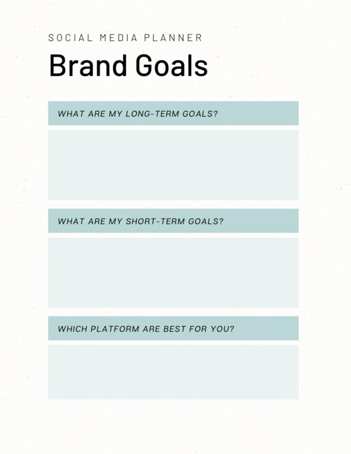 Social Media Manager Printables Pdf Facebook Instagram - Etsy