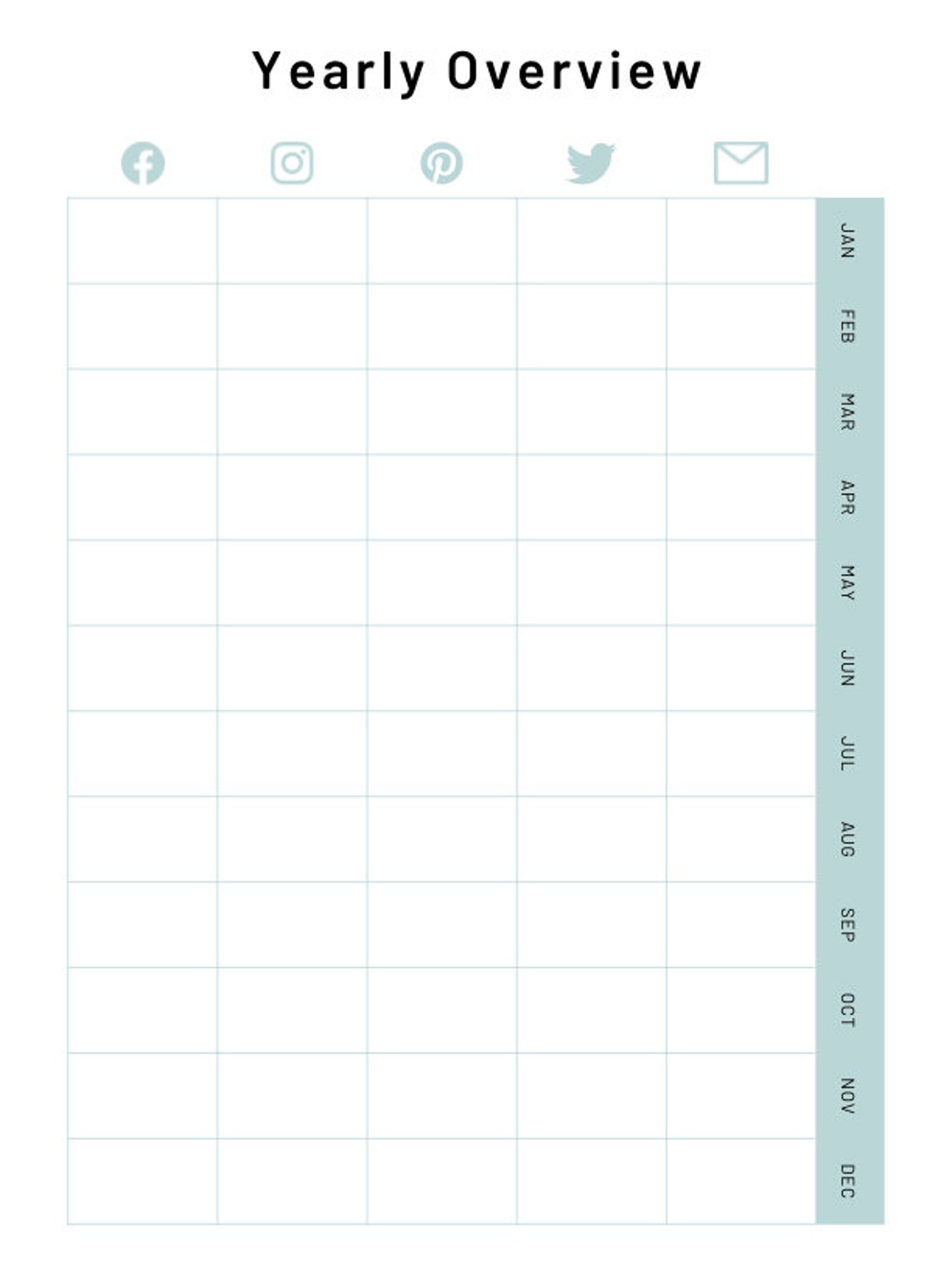 Social Media Manager Printables Pdf Facebook Instagram - Etsy