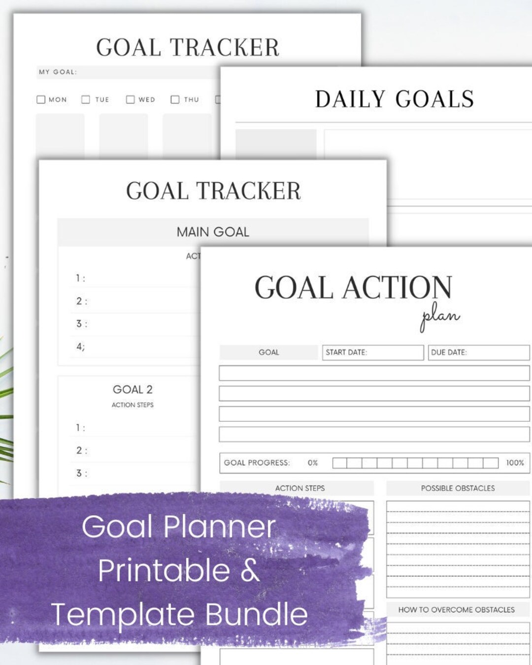 SMART Goal Planner: Goal Setting Worksheet (PDF) - Etsy