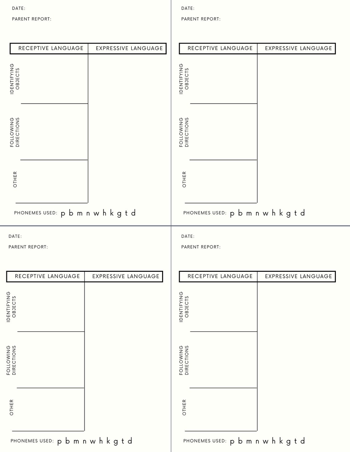 Speech Pathologist Data Sheet, Data Tracker, SLP Data, Slp Planner, for ...