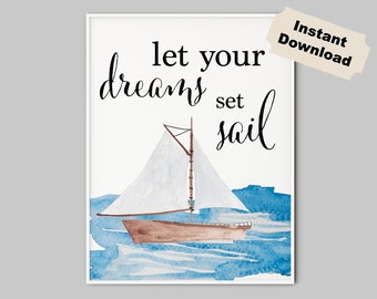 Let Your Dreams Set - Etsy