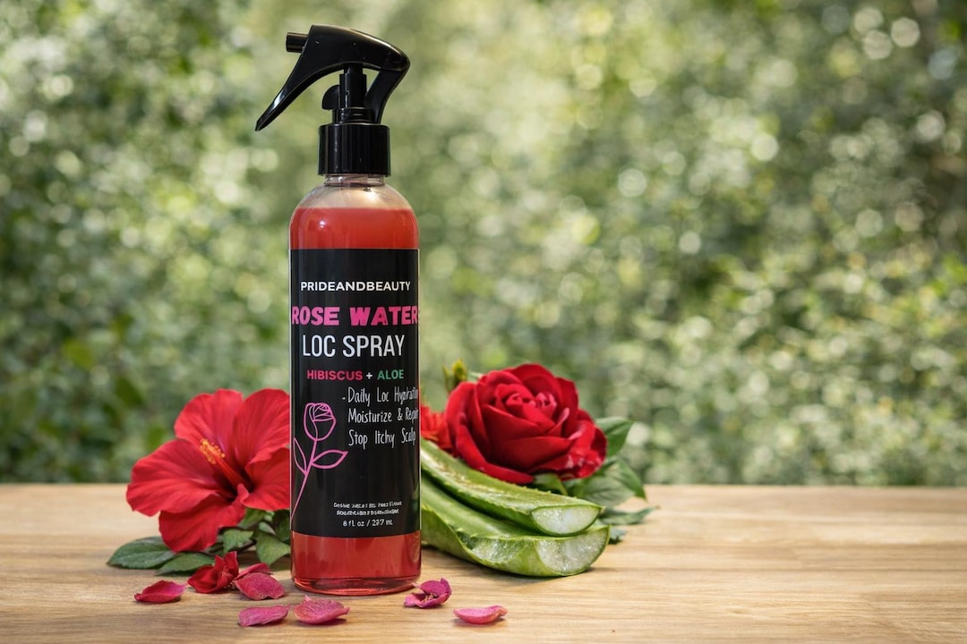 Rose Water Loc Spray | Plant-based Scalp Moisturizer for Braids ...