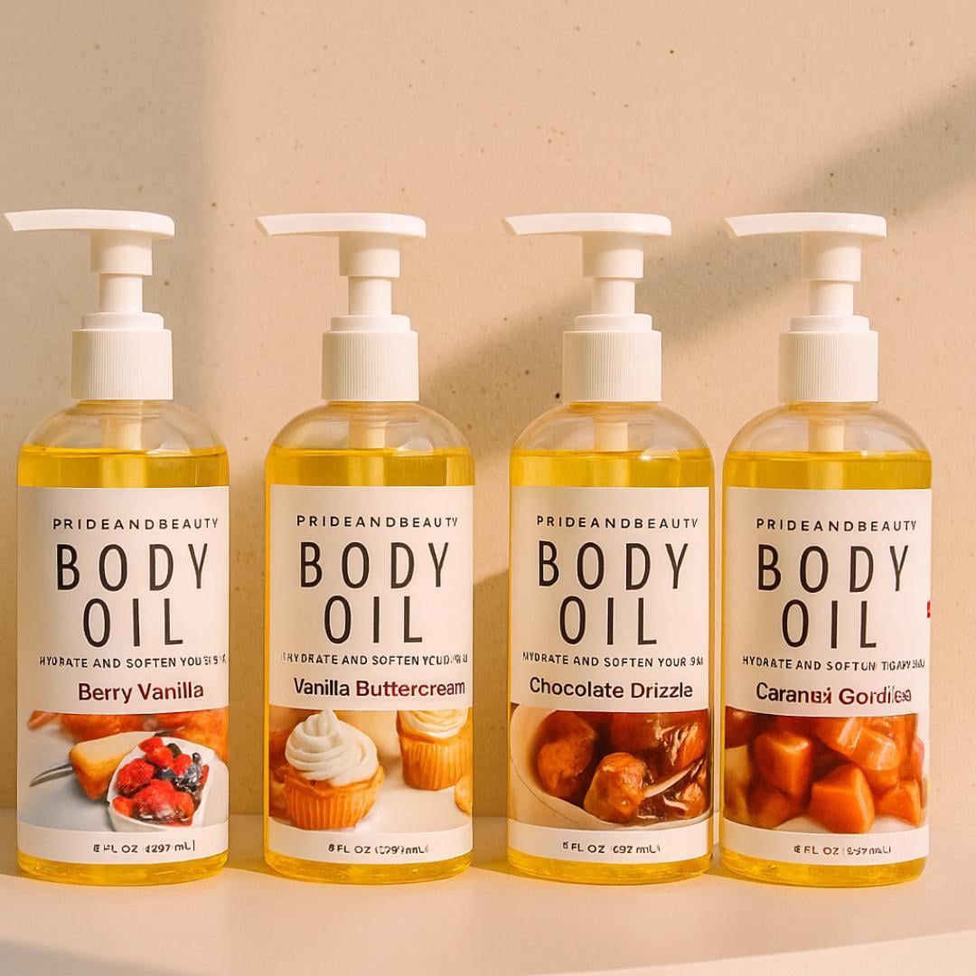 After Shower Body Oil – Hydrating Vanilla Glow Moisturizer – Amber ...