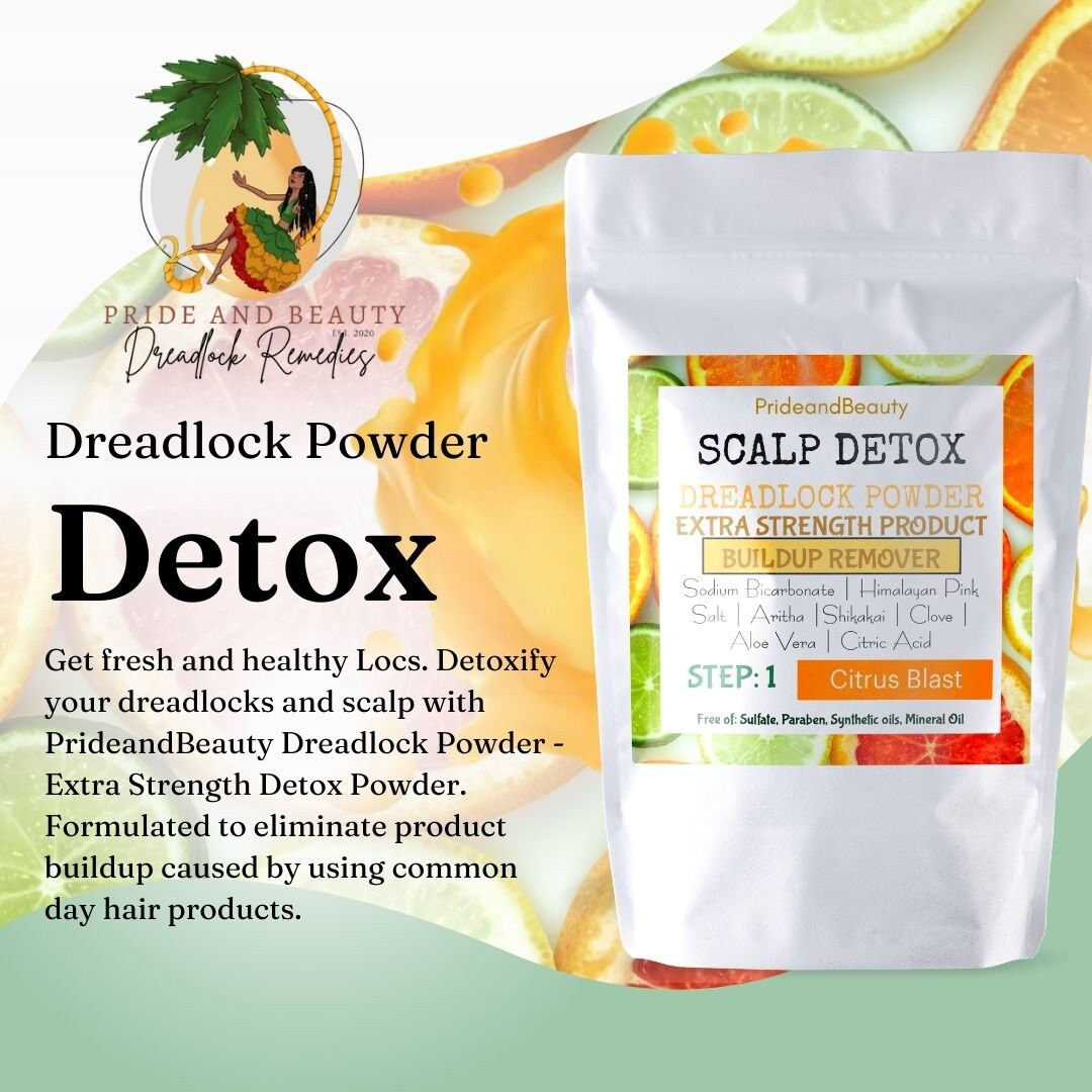 Dreadlock Hair Scalp Detox Deep Clean Dreadlock Powder - Etsy