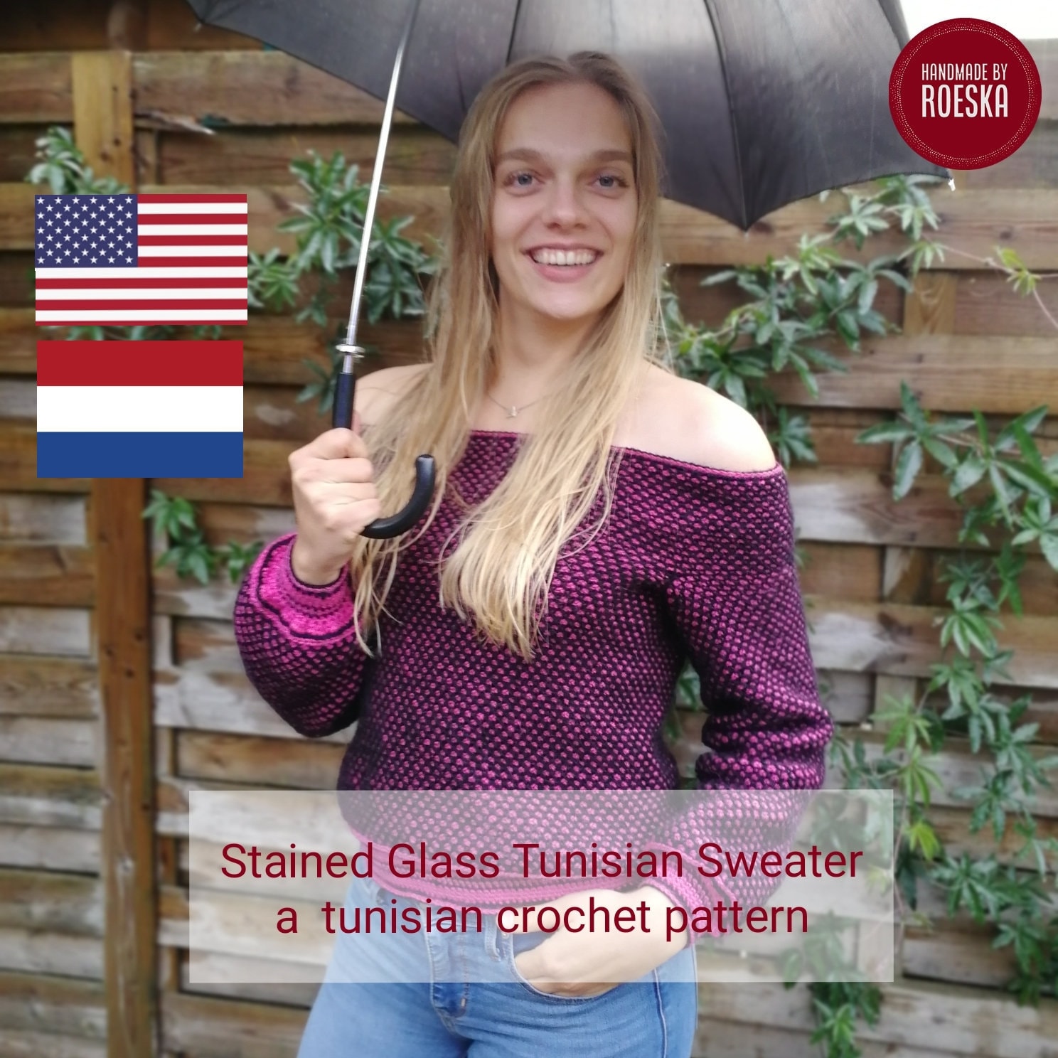 Stained Glass Tunisian Sweater - a Crochet Pattern - Etsy