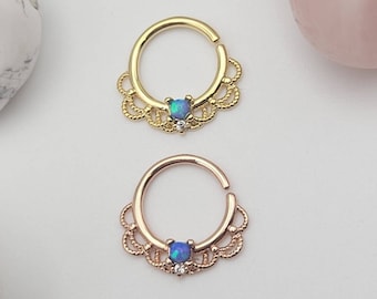 Blue Septum Ring - Etsy