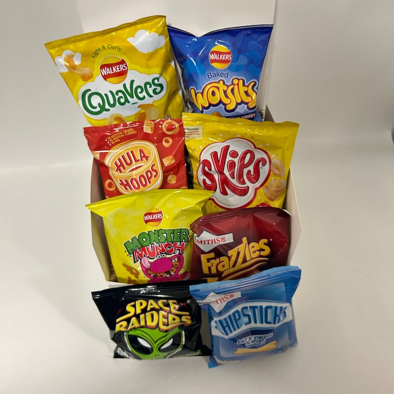 Retro Crisps Gift Box 8 Classics in 1 Gift - Etsy UK