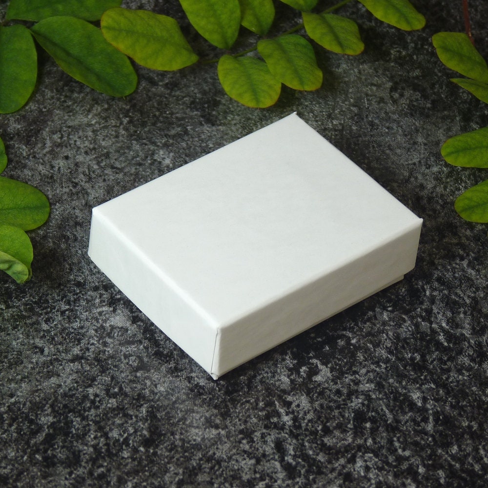 Small White Gift Box With White Eco-fibre Insert. Ideal for Presention ...