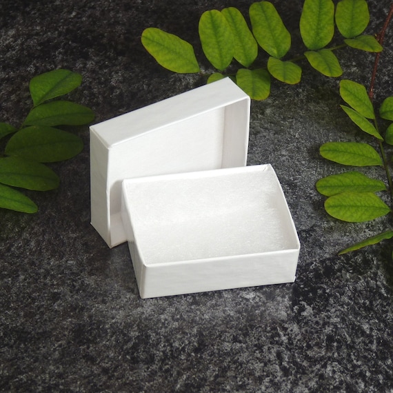 Small White Gift Box With White Eco-fibre Insert. Ideal for | Etsy UK