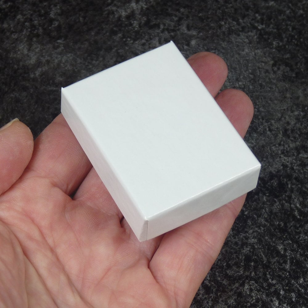Small White Gift Box With White Eco-fibre Insert. Ideal for Presention ...