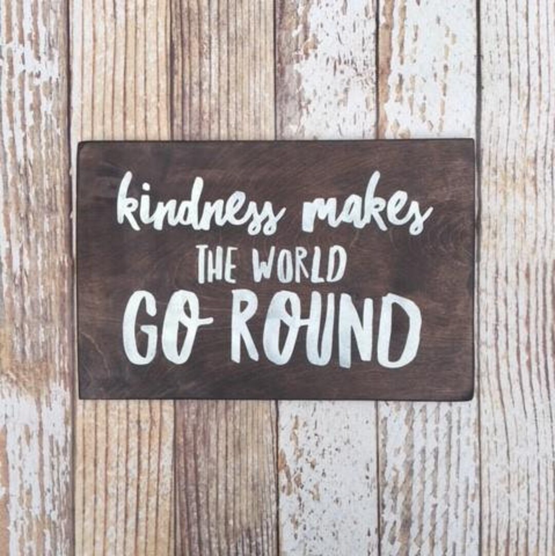 Kindness Wooden Sign - Etsy